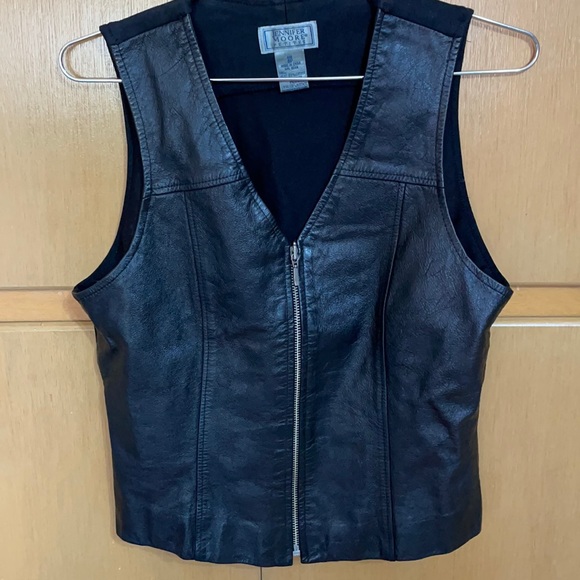 Jennifer Moore | Jackets & Coats | Jennifer Moore Ladies Black Leather ...